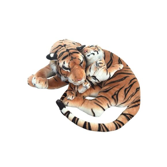 Best Made | Toys | Huge Best Made Toys Giant Brown Tiger And Cub Plush ...